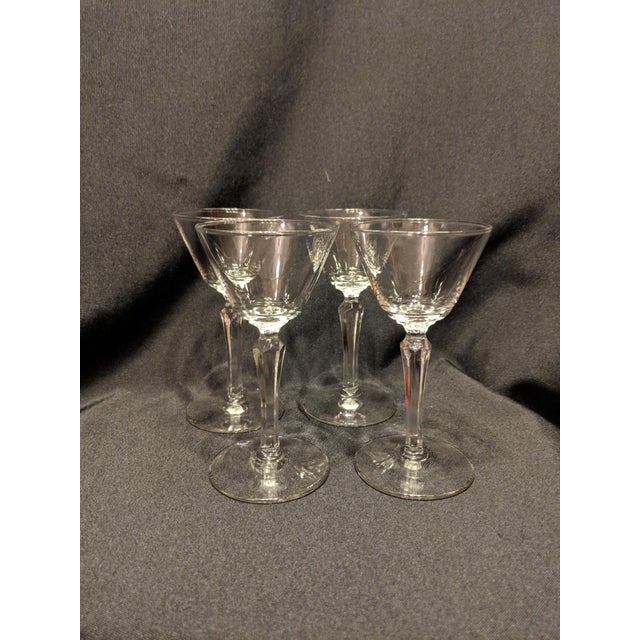 Vintage Mid Century Clear Sherry Wine Glasses Set Of 4 Chairish