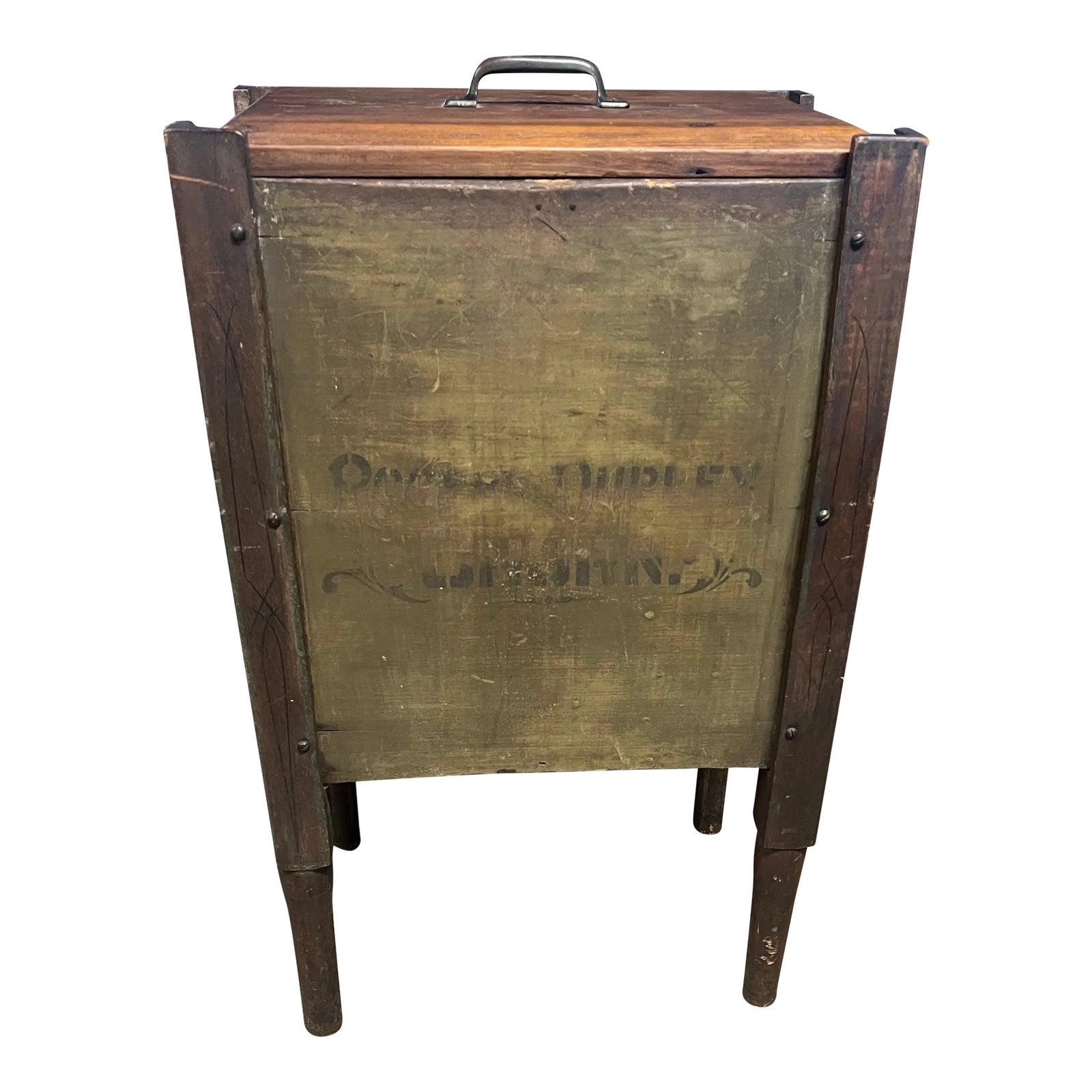 Early 20th Century Primitive Churn Stand | Chairish
