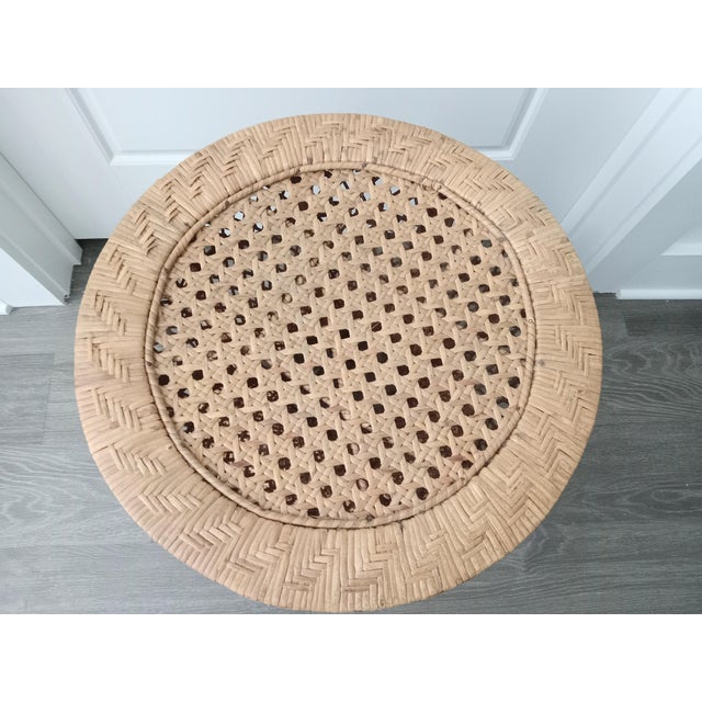 Vintage 1970's Rattan Table | Chairish