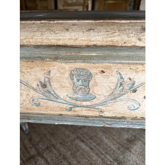 Tuscan Blue & White Painted Console Tables - a Pair | Chairish