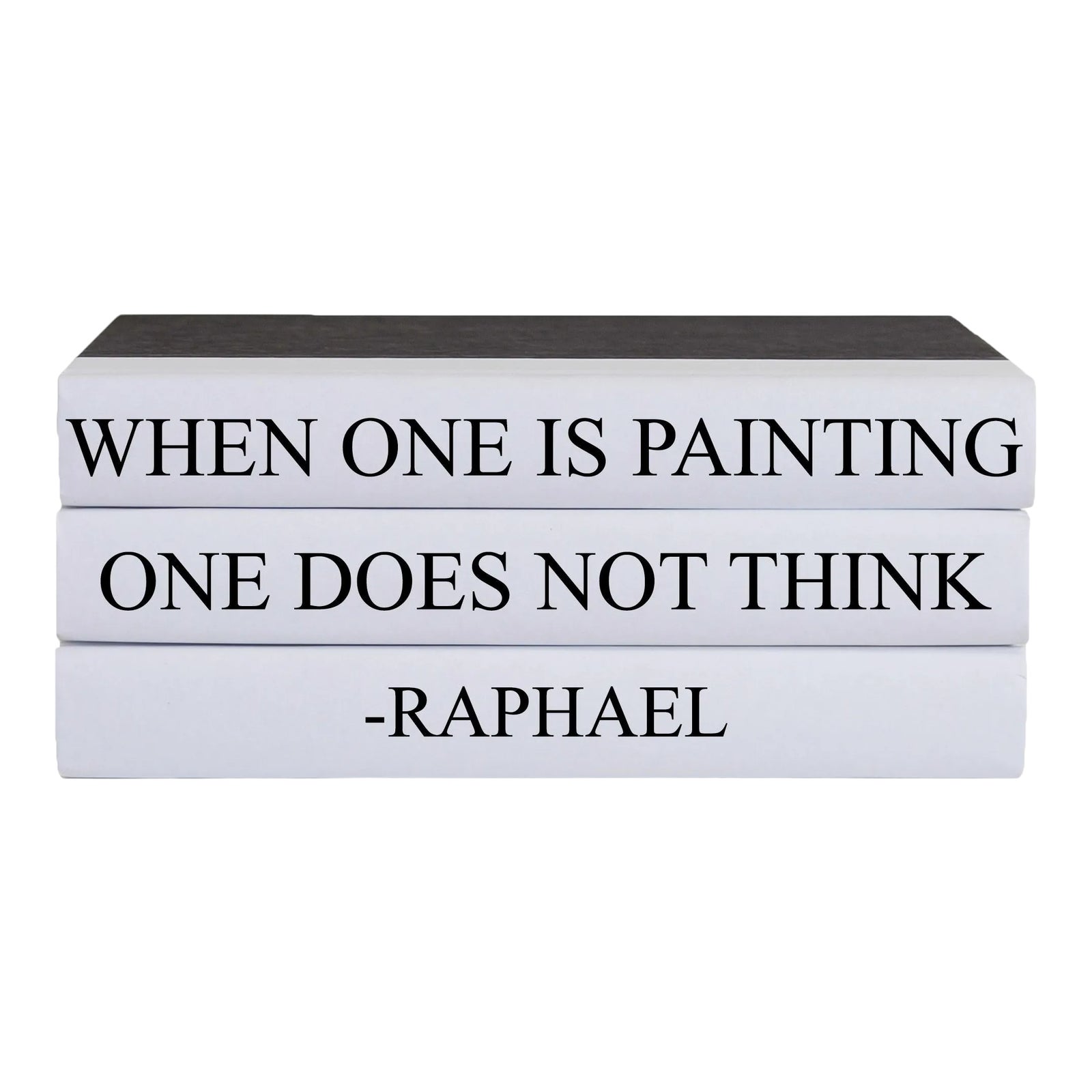 Decorative Books - Quote Book Stack - "Painting" | Chairish