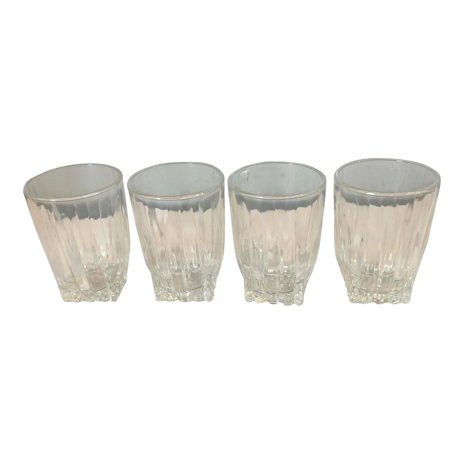 Vintage Federal Glass Co. Park Avenue Pattern Shot Glasses - Set of 4 ...