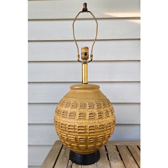 1960s Bob Kinzie for Affiliated Craftsmen Stoneware Pottery Table Lamp ...