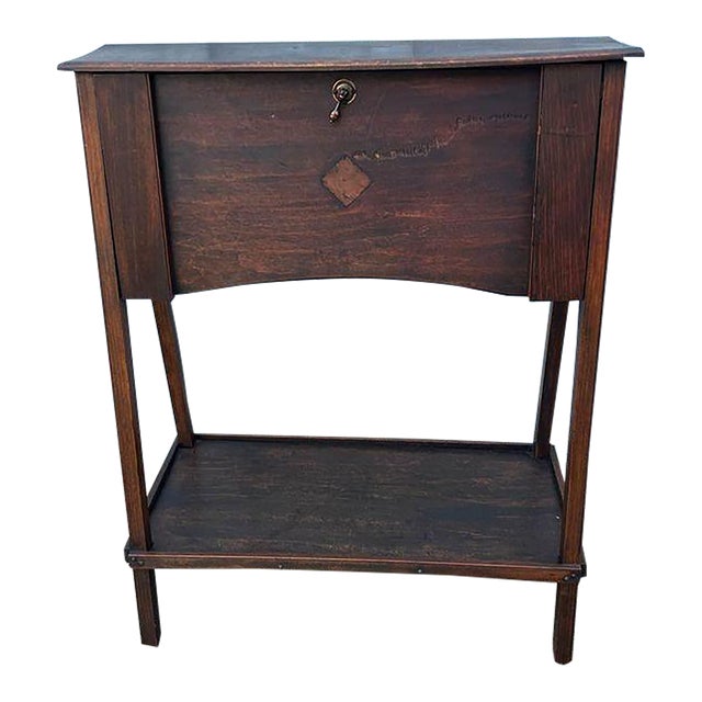 Antique 19th Century Art Craft Style Metamorphic Side Table | Chairish