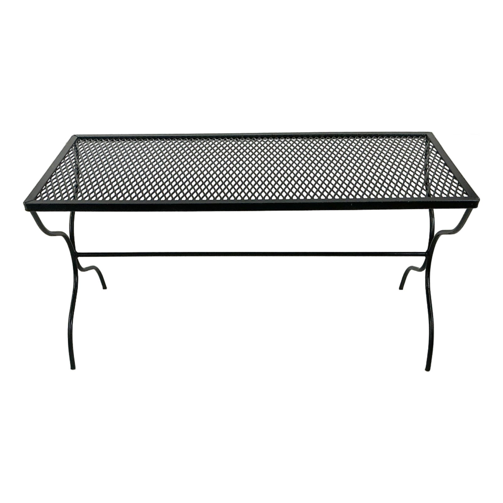 Mid-Century Atomic Mesh Salterini Style Boho Chic Outdoor Coffee Table ...