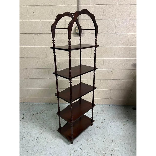 Antique Victorian Mahogany Open Display Rack. 19th Century. | Chairish
