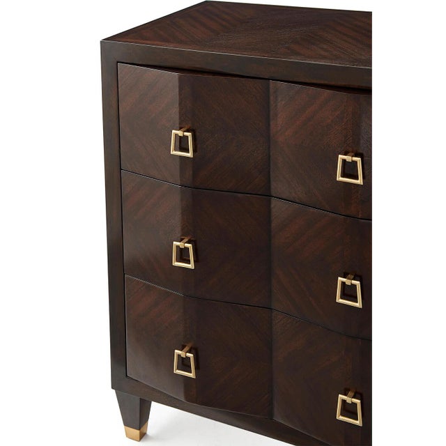 Chevron Modern Chest of Drawers | Chairish