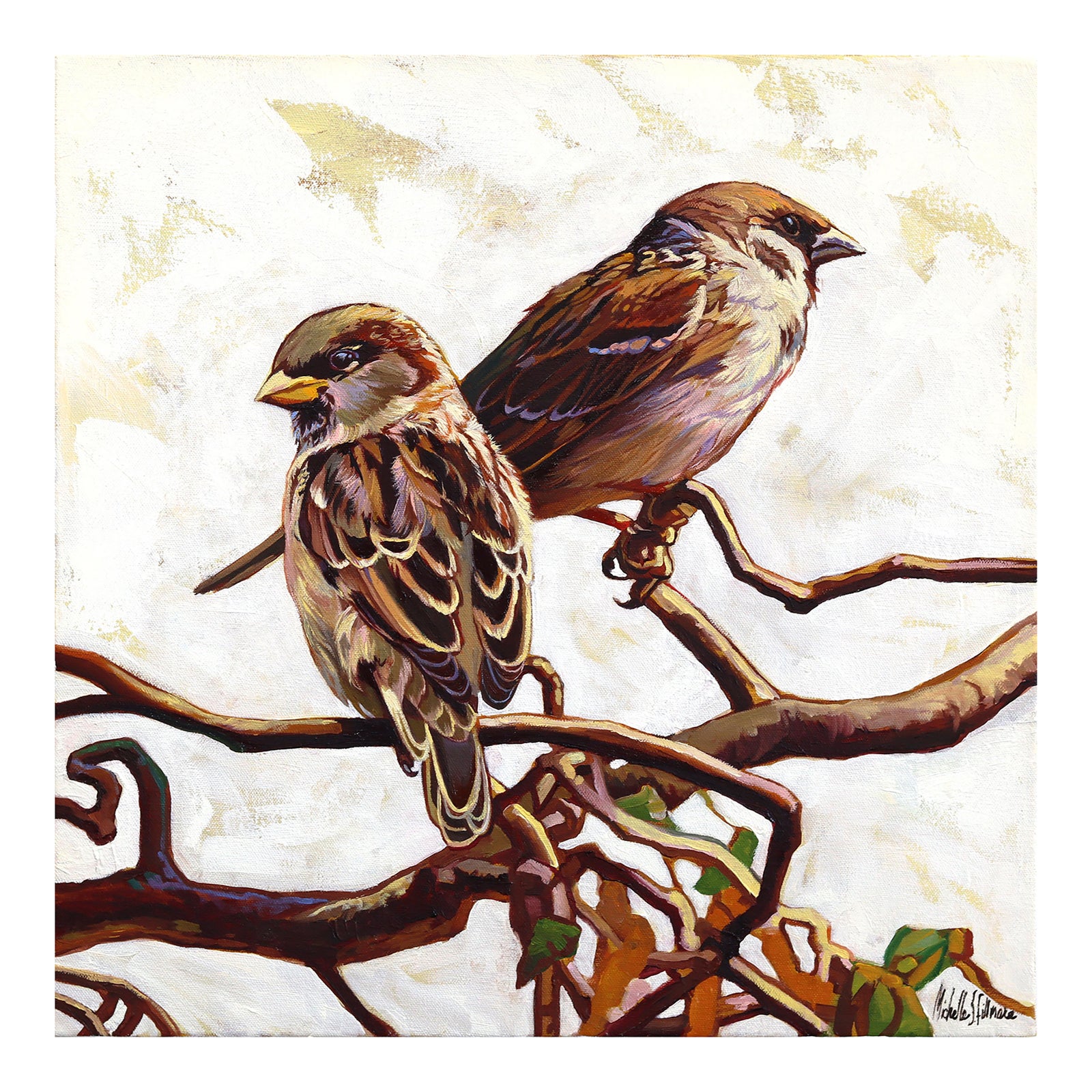 Seeing the Forest - Abstract Nature Birds Still Life Oil Panting on ...