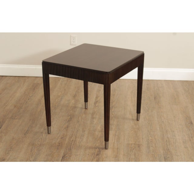 Bernhardt Art Deco Style Pair Of Mahogany End Tables | Chairish