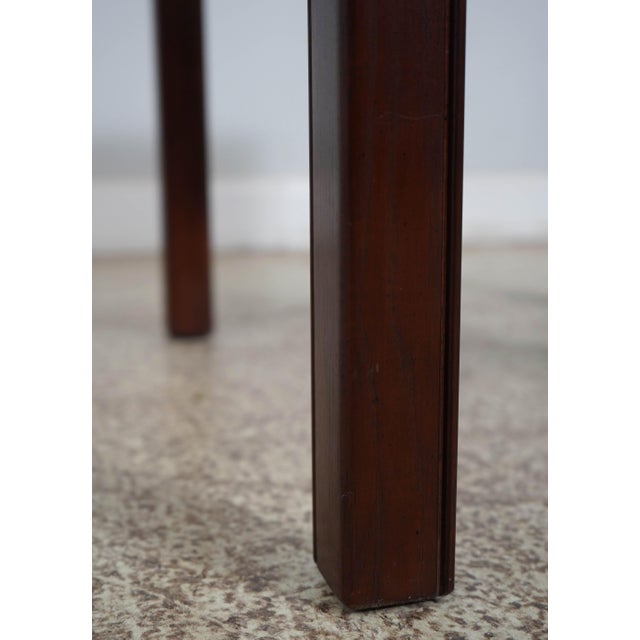 Pair Drexel Chippendale Mahogany Lamp Tables | Chairish