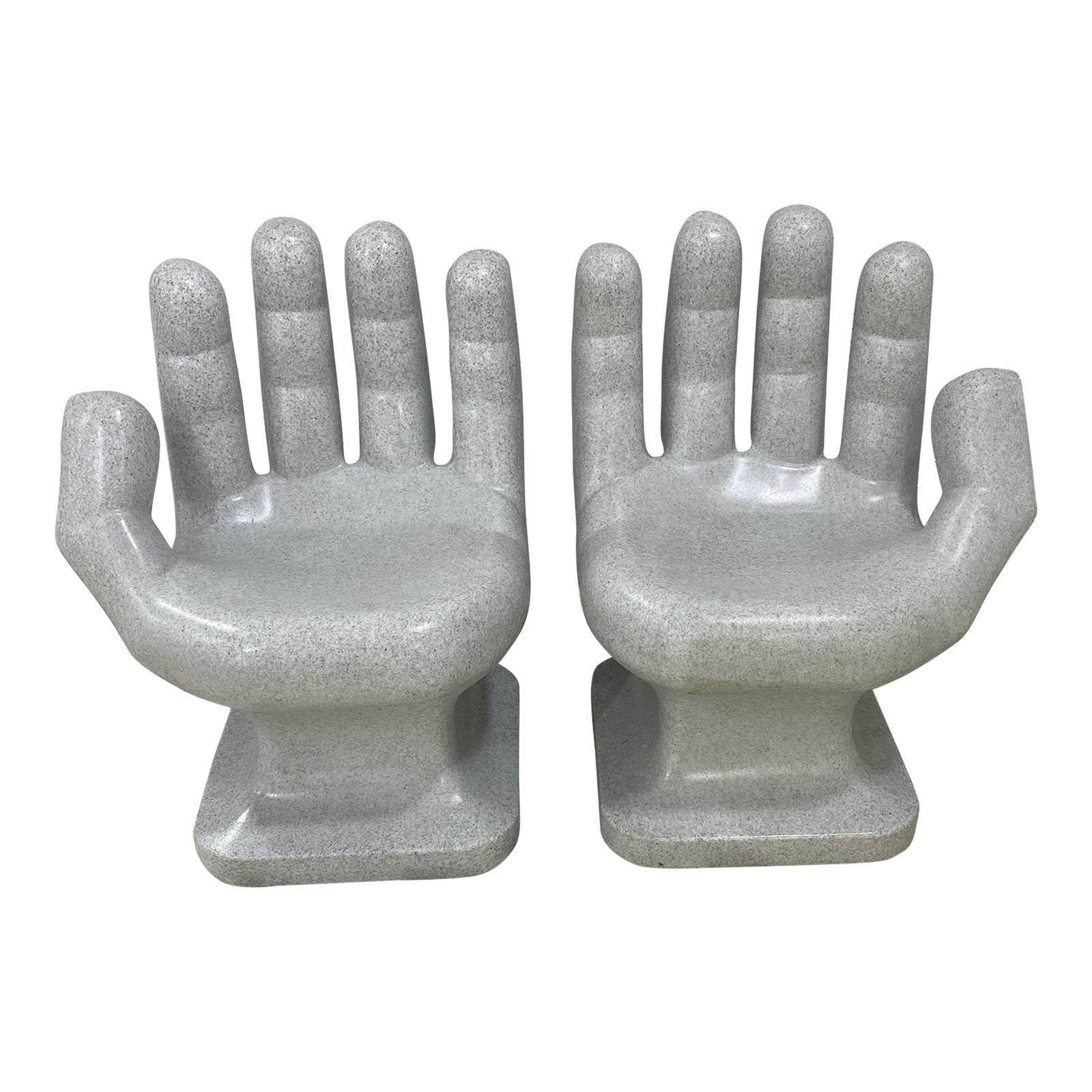 1970s Mid-Century Modern Style Hand Chairs- a Pair | Chairish