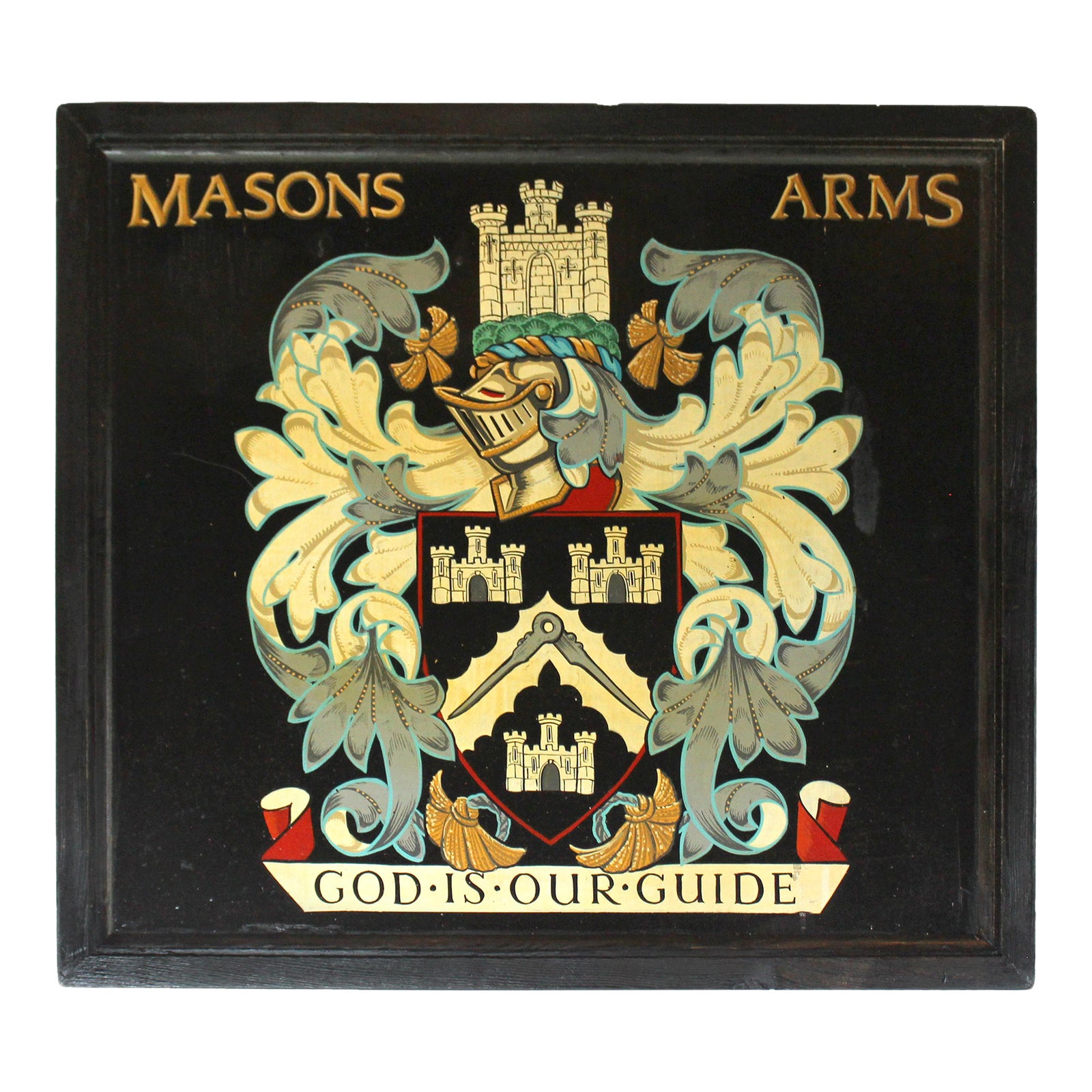 Circa 1960s Small English Pub Sign for the Mason Arms | Chairish
