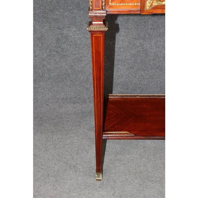 Signed Maison Forest Marquetry Inlaid Bronze Mounted Secretary Desk ...