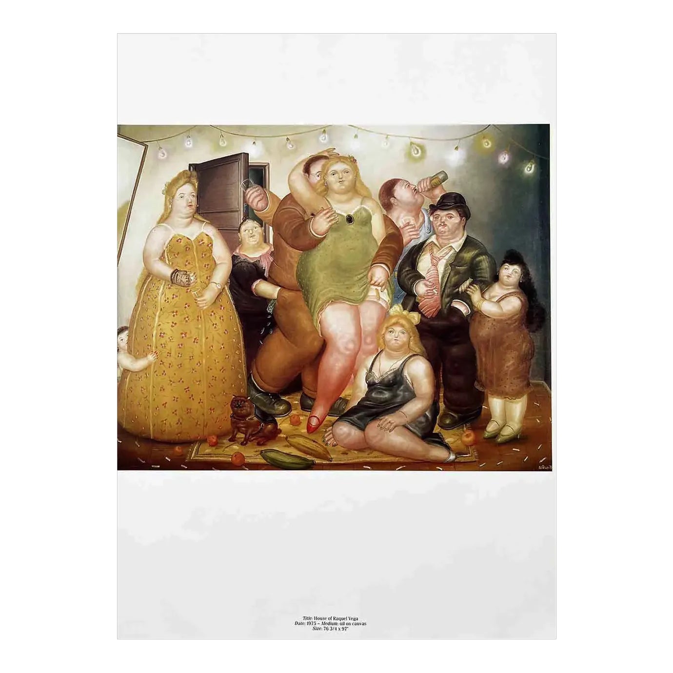 Fernando Botero 26 House of Raquel Vega 1983 | Chairish