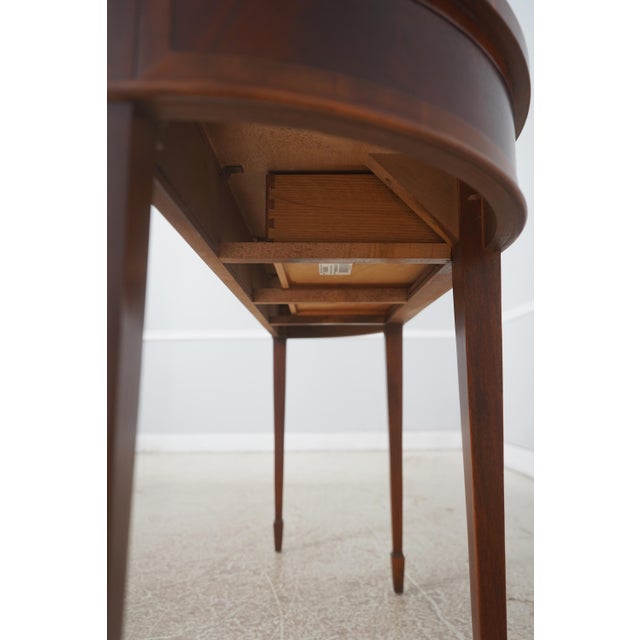 Hekman Flame Mahogany Federal Console Hall Table | Chairish