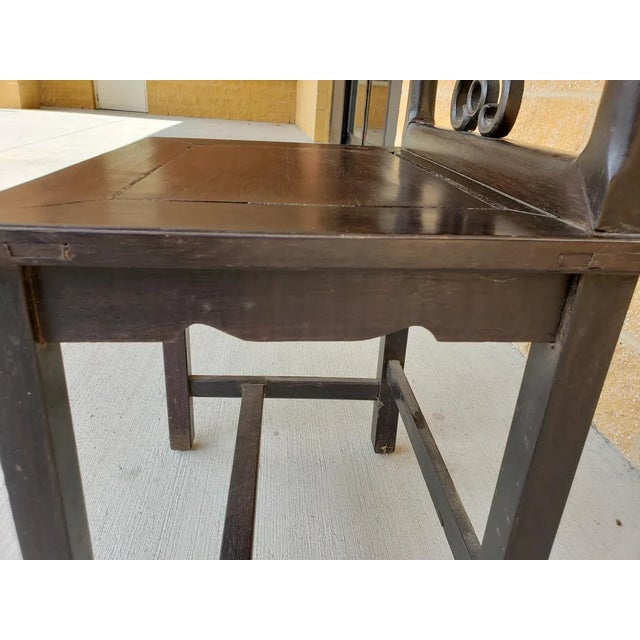 Late 19th Century Chinese Zitan Hardwood Chair | Chairish