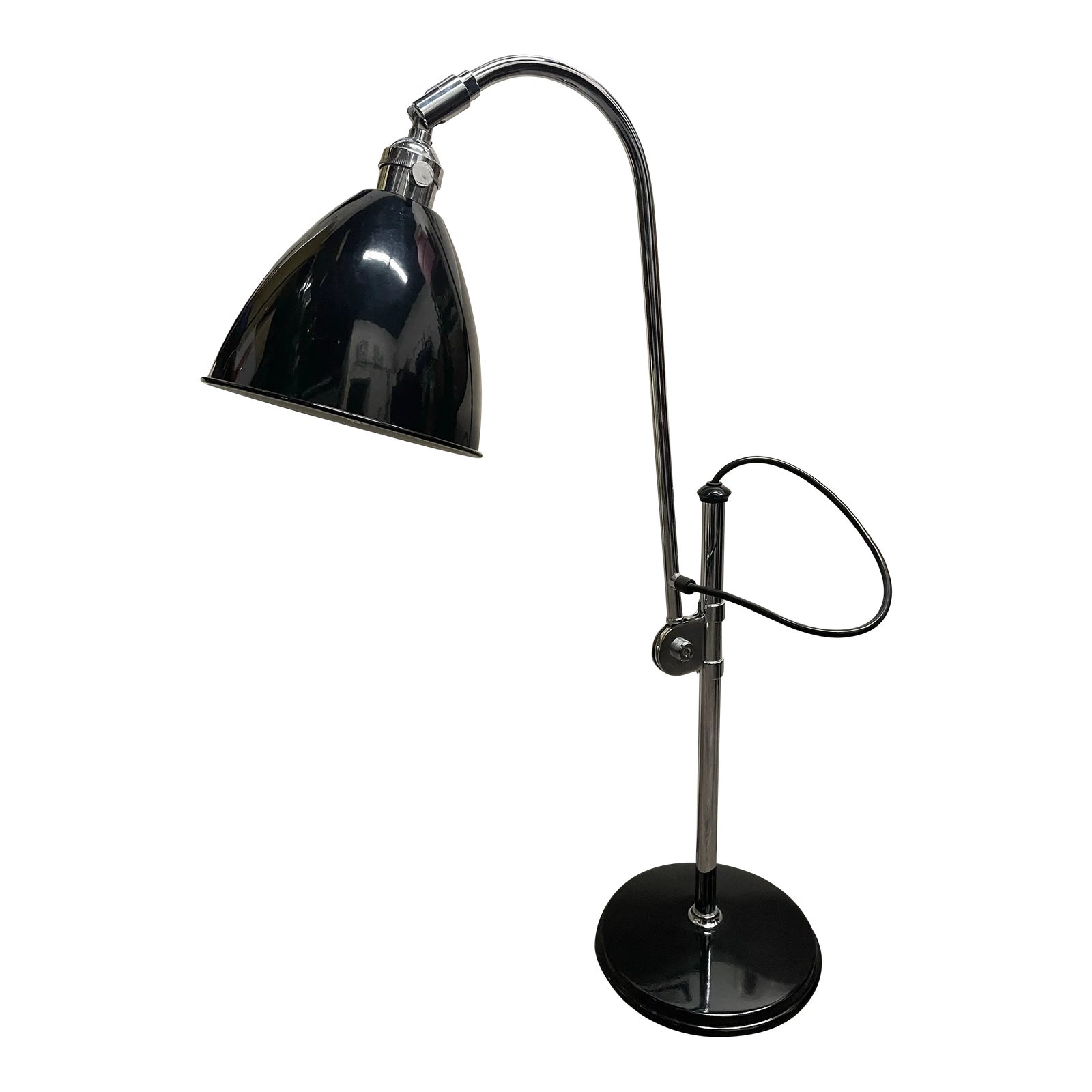 Mid-Century Louis Baldinger Adjustable Table Lamp | Chairish