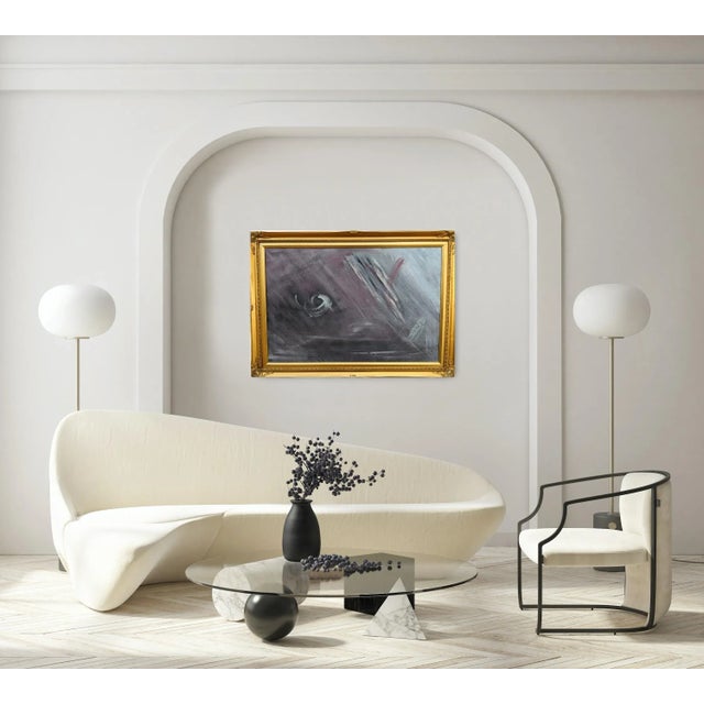 Large Scale Original Contemporary Abstract Painting Framed | Chairish