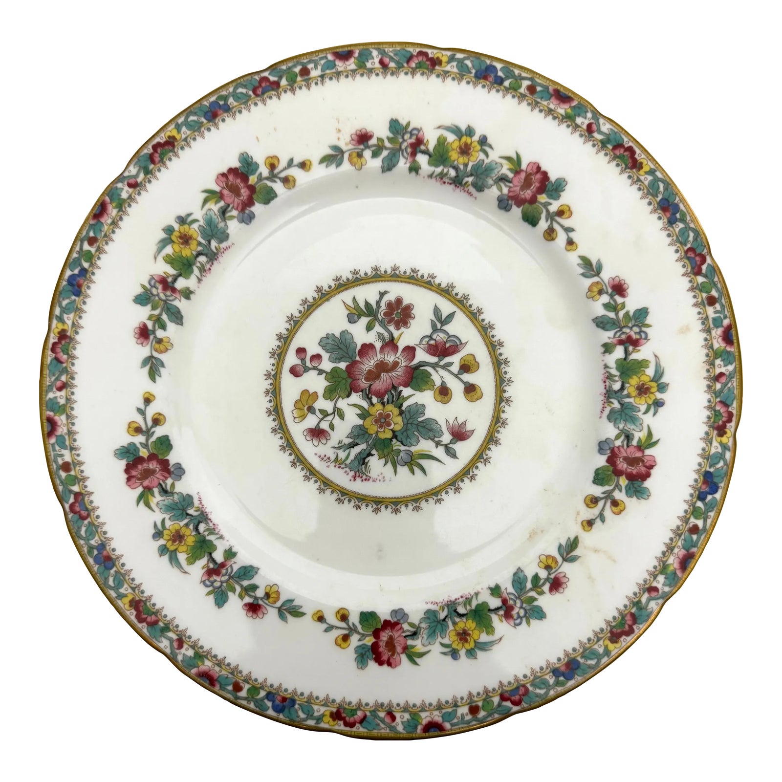 1970s Coalport “Ming Rose” China Plate | Chairish