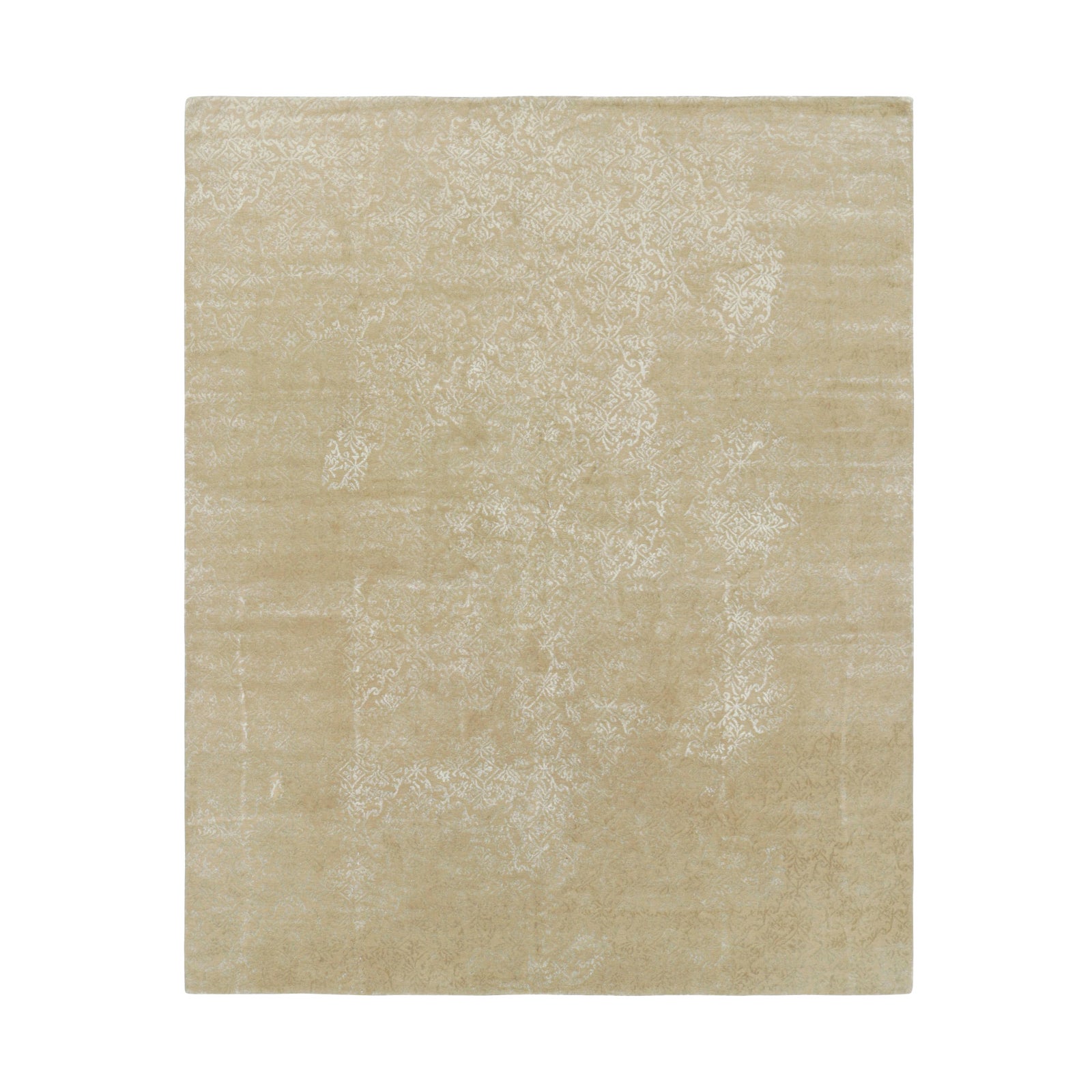 Rug & Kilim’s Spanish Style Rug in Gold With Floral Patterns “Cordoba ...