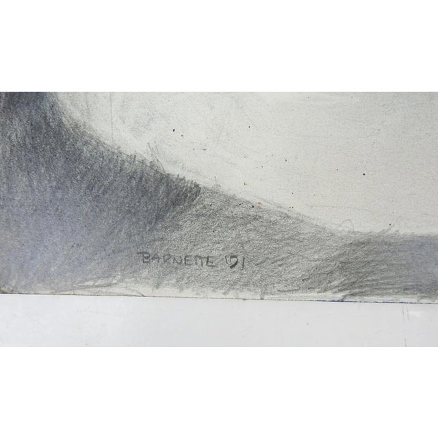 Late 20th Century Falling Figure Abstract Drawing | Chairish