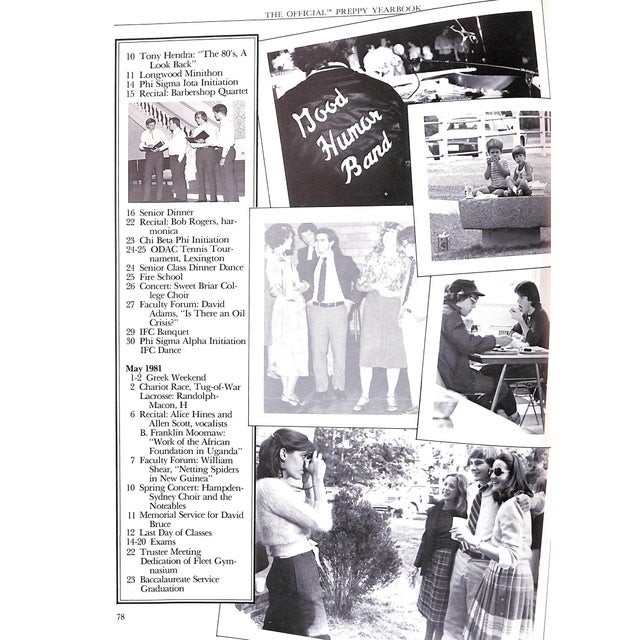 "The Official Preppy Yearbook Hampden-Sydney College Kaleidoscope" 1981 ...