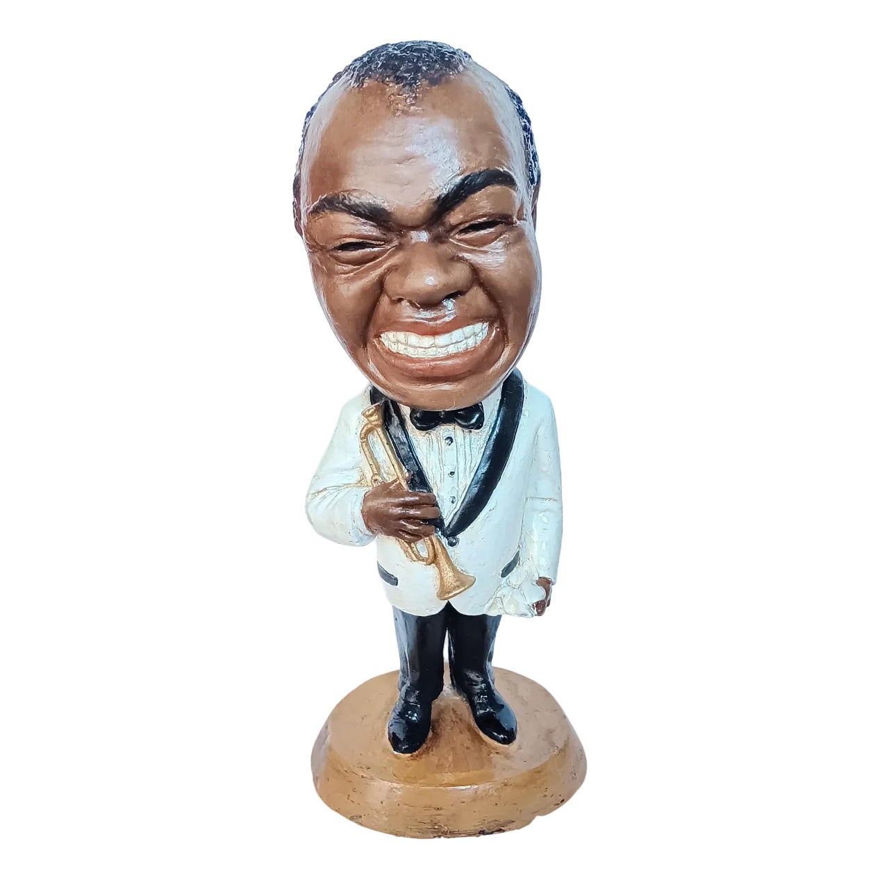 Vintage Louis Armstrong Statue, 1970s | Chairish