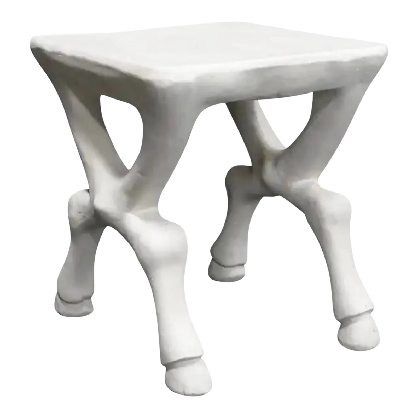 John Dickinson Style Etruscan "X-Leg" Hooved Side Table | Chairish