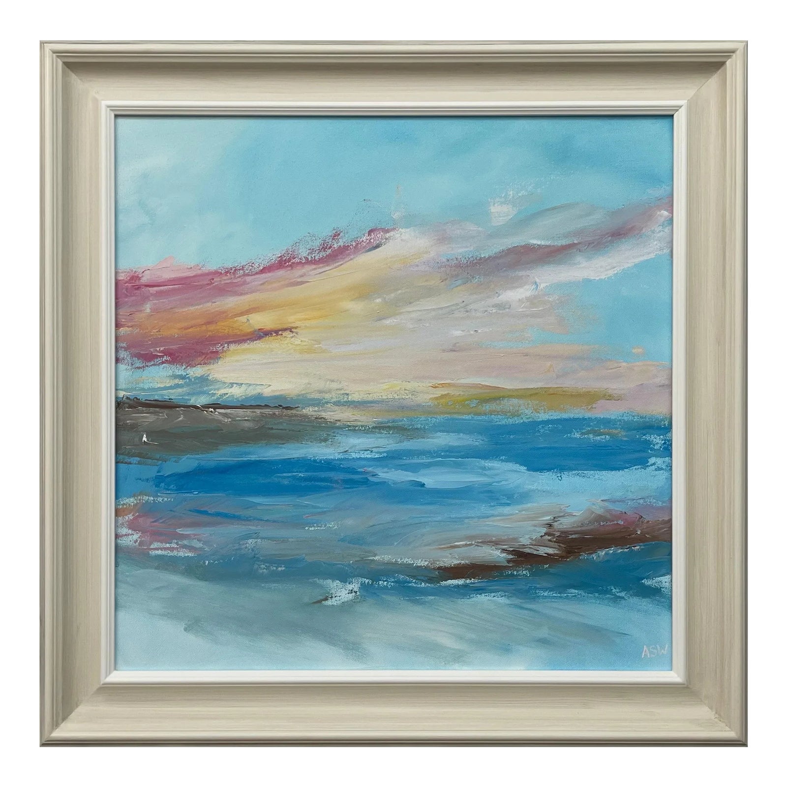 Angela Wakefield, Seascape Cloud Skyscape Impressionist Landscape by ...