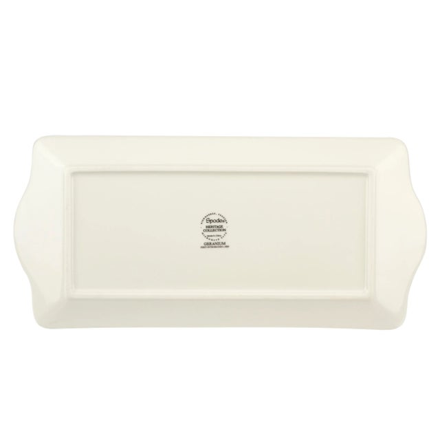 Spode Heritage Sandwich Tray 12", Geranium | Chairish