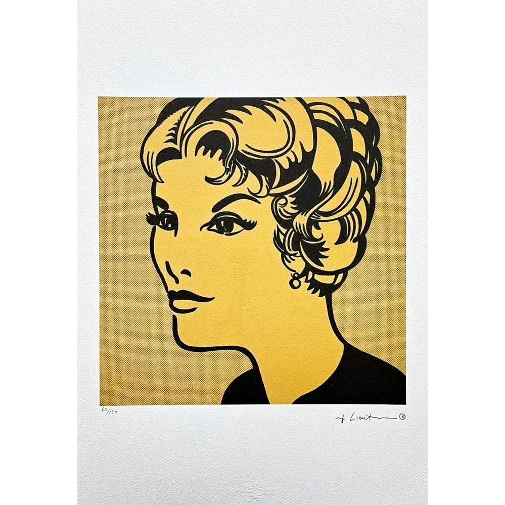 After Roy Lichtenstein, "Heand Yellow and Black", 1990s, Silk-Screen ...