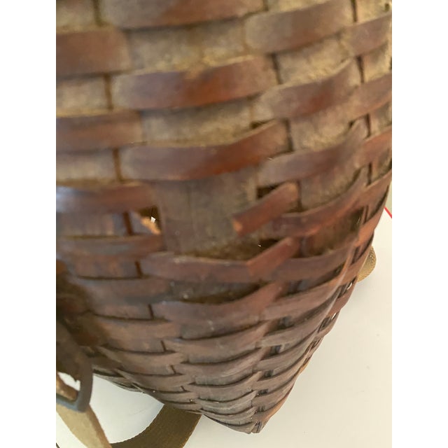 Early 20th Century Trapper’s Adirondack Basket Backpack | Chairish