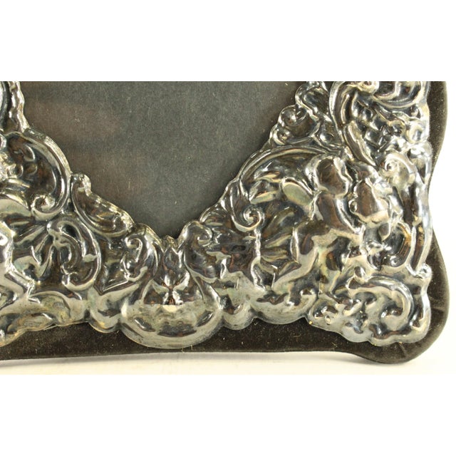 1970s Silver Repoussé Picture Photo Frame Belle Epoque Rococo Taste ...