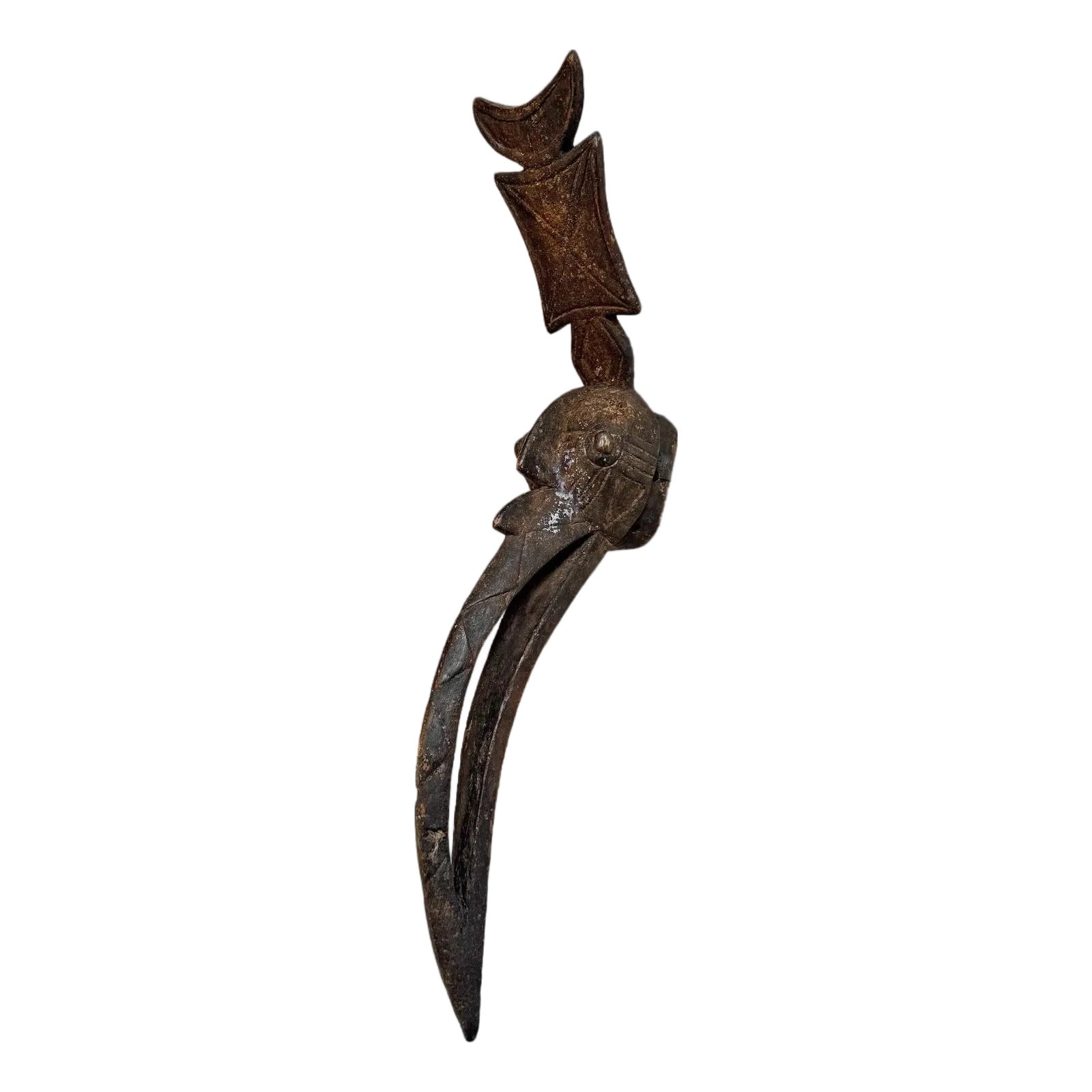 Vintage Burkina Faso Stork Bird Mask | Chairish