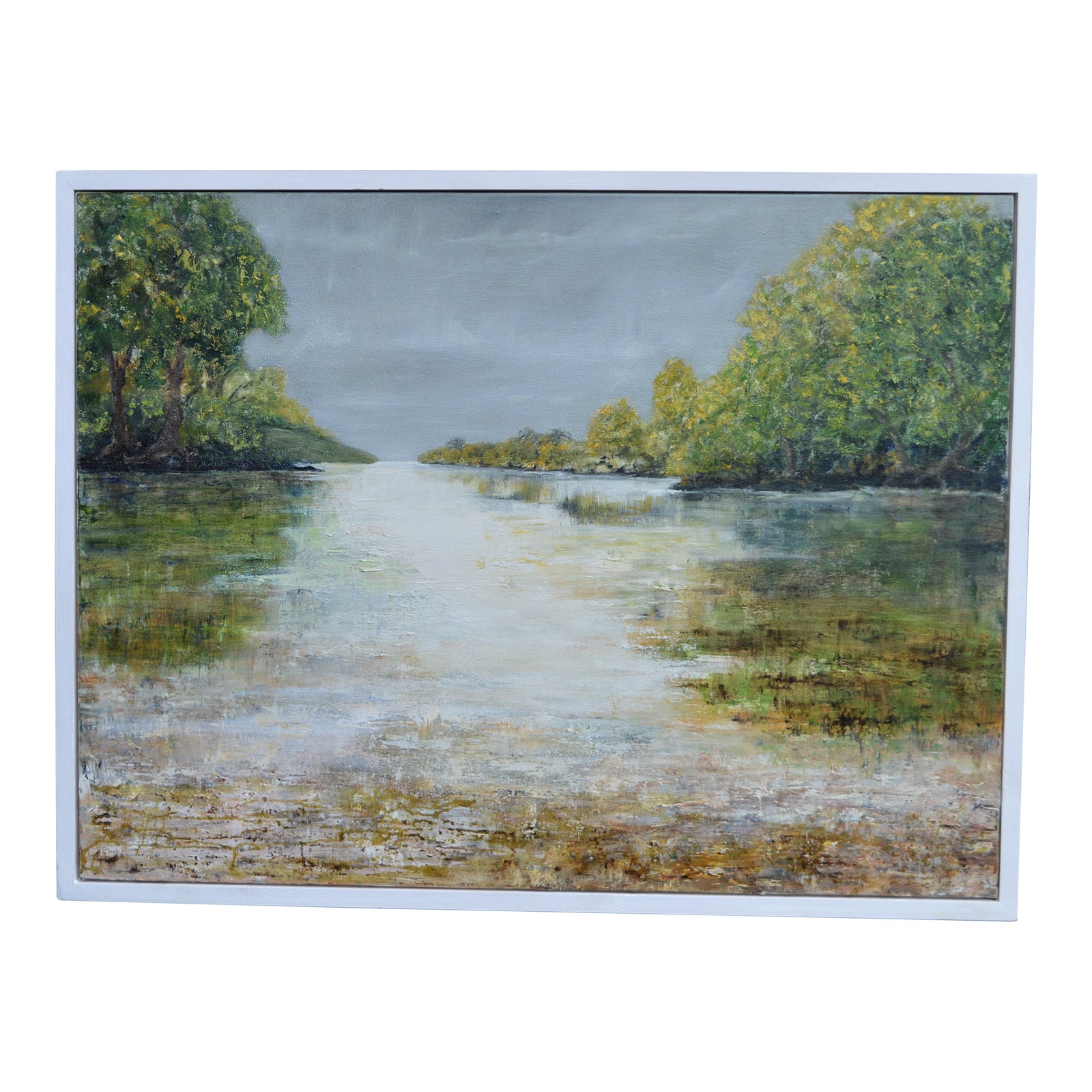 A River Runs Through Painting by Penny Rumble, Framed | Chairish