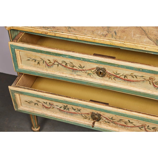 Canted Corner, Painted Venetian Commode | Chairish