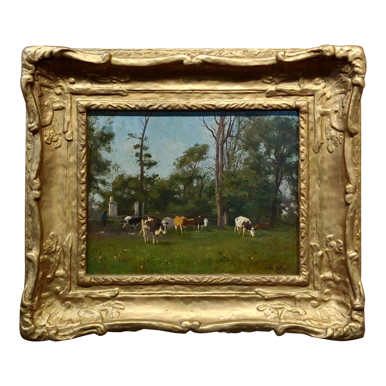 Samuel De Wilde -19th Century English Pastoral Landscape-Oil Painting ...