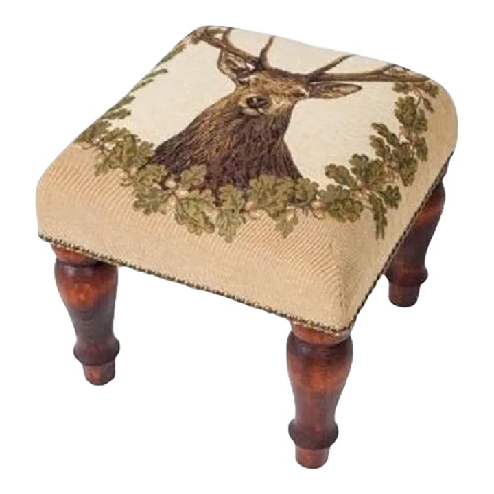 Stag Beige Medium Stool | Chairish