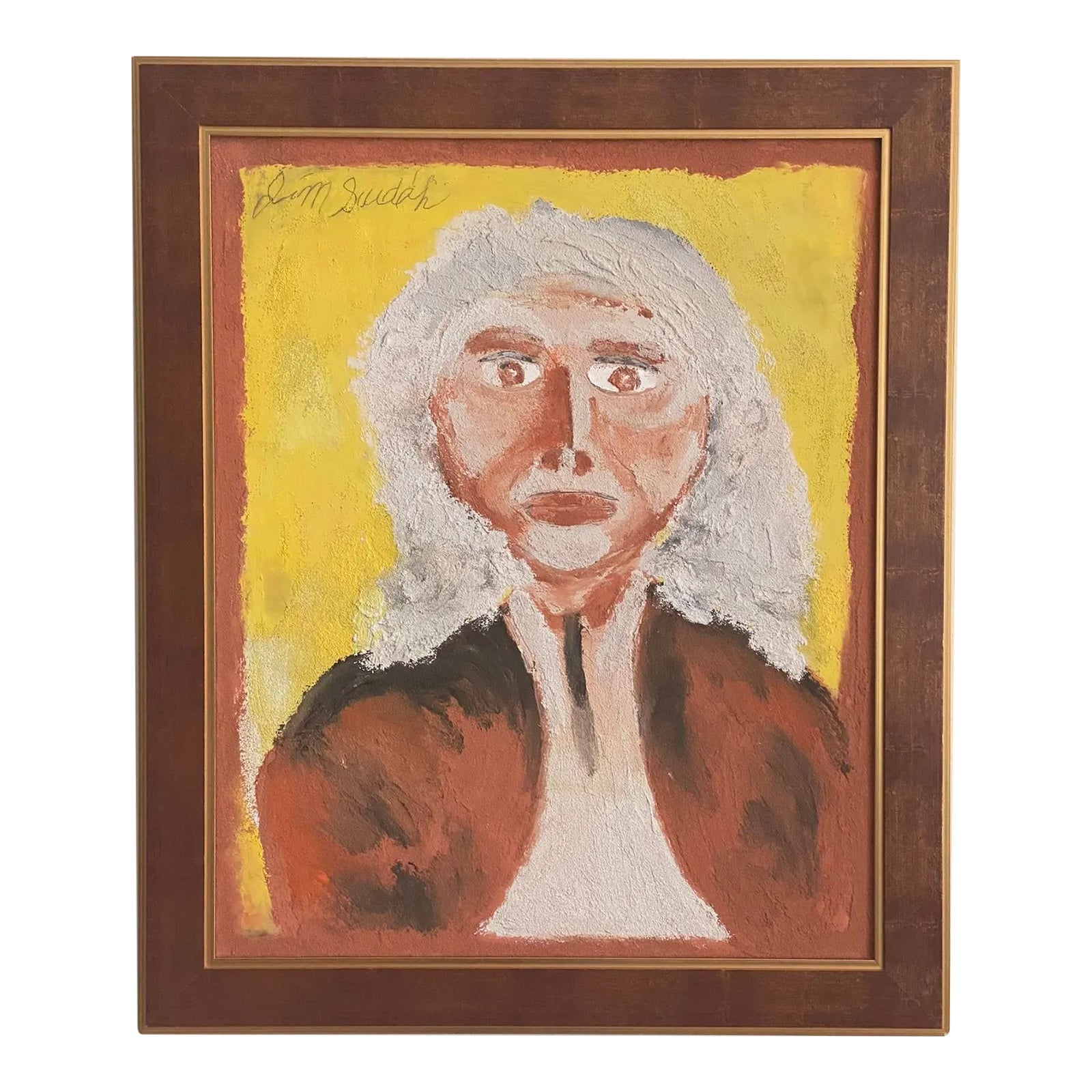 Vintage Jimmy Lee Sudduth “George Washington” Folk Art Portrait ...