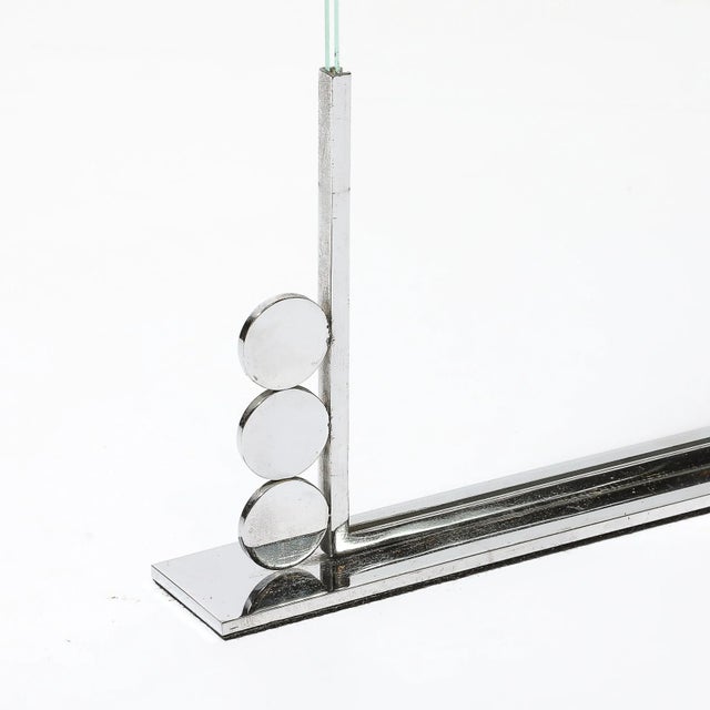 Art Deco Chrome Picture Frame With Circular Asymmetrical Detailing ...