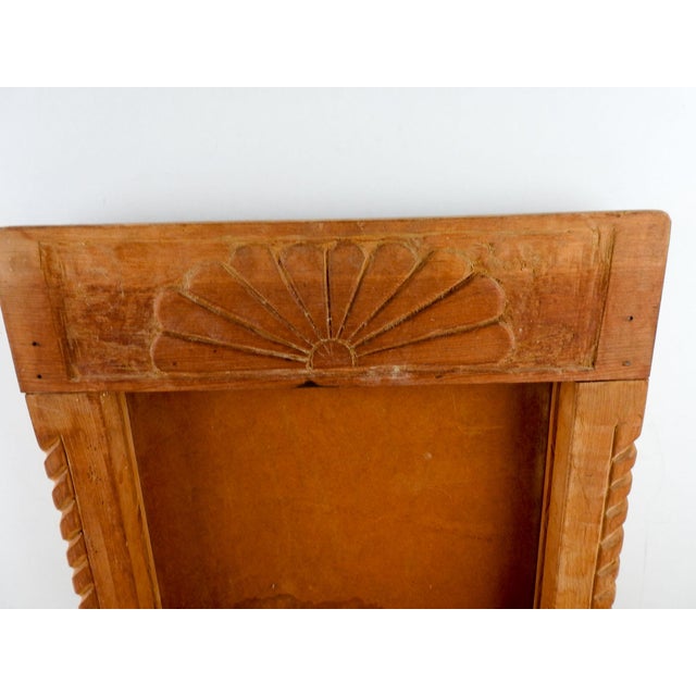Vintage Hand Carved Wood Standing Frame | Chairish