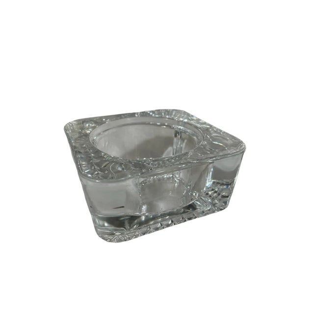 Vintage Square Crystal Dish - Cristal D' Arques - France | Chairish
