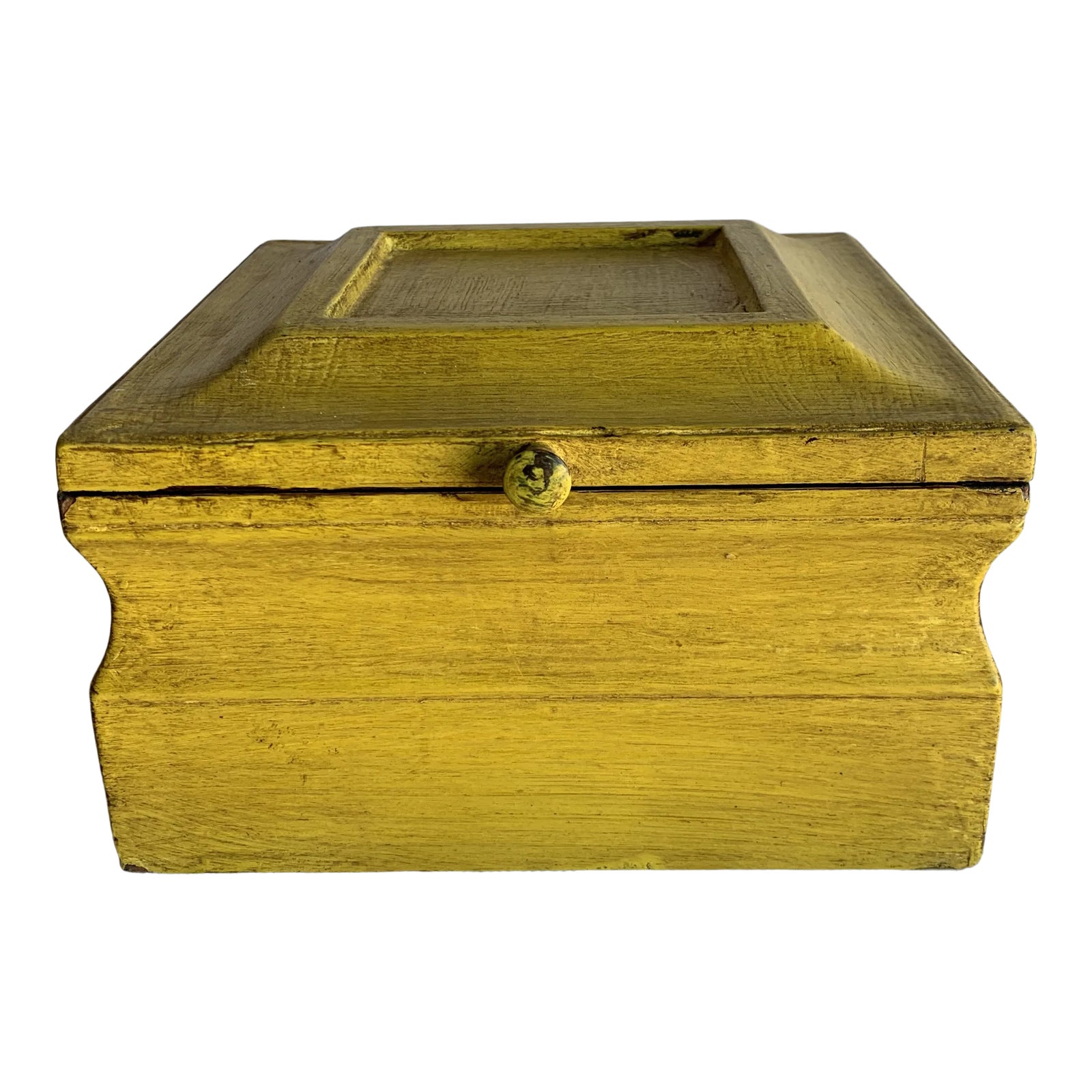 Vintage Wooden Accessory Storage Box | Chairish