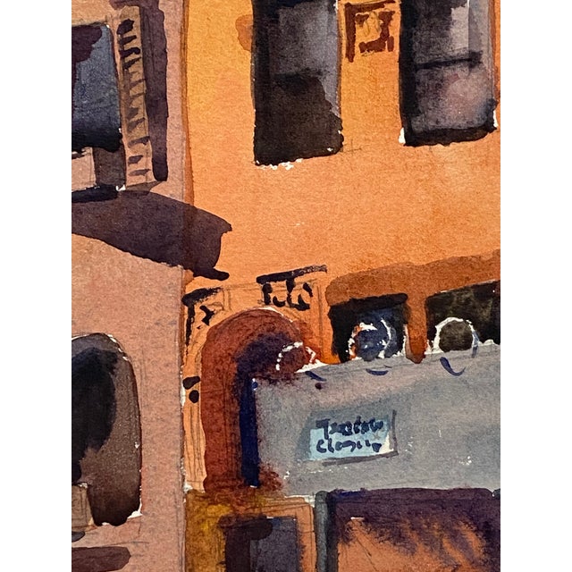 1980s New York City Brownstone Block Watercolor Painting by Stan ...