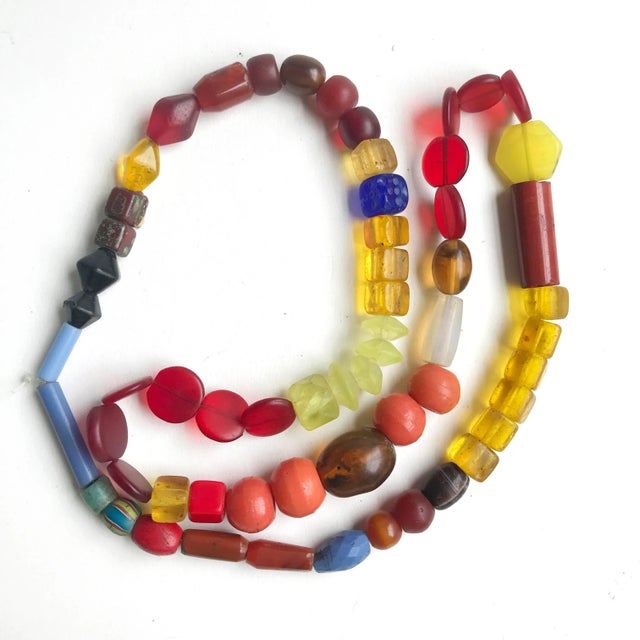 Vintage Early 20th Century African Assorted Glass & Plastic Trade Beads ...