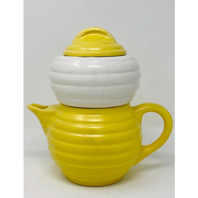 Mid-Century Pottery Beehive Teapot | Chairish