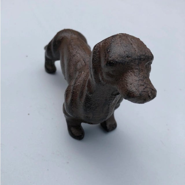 Iron Dachshund Decoration Paperweight | Chairish
