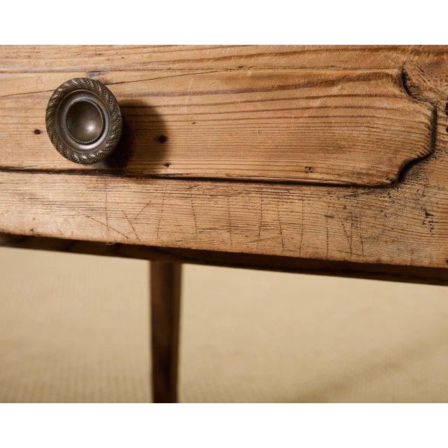 Country French Provincial Bleached Pine Writing Table Desk | Chairish