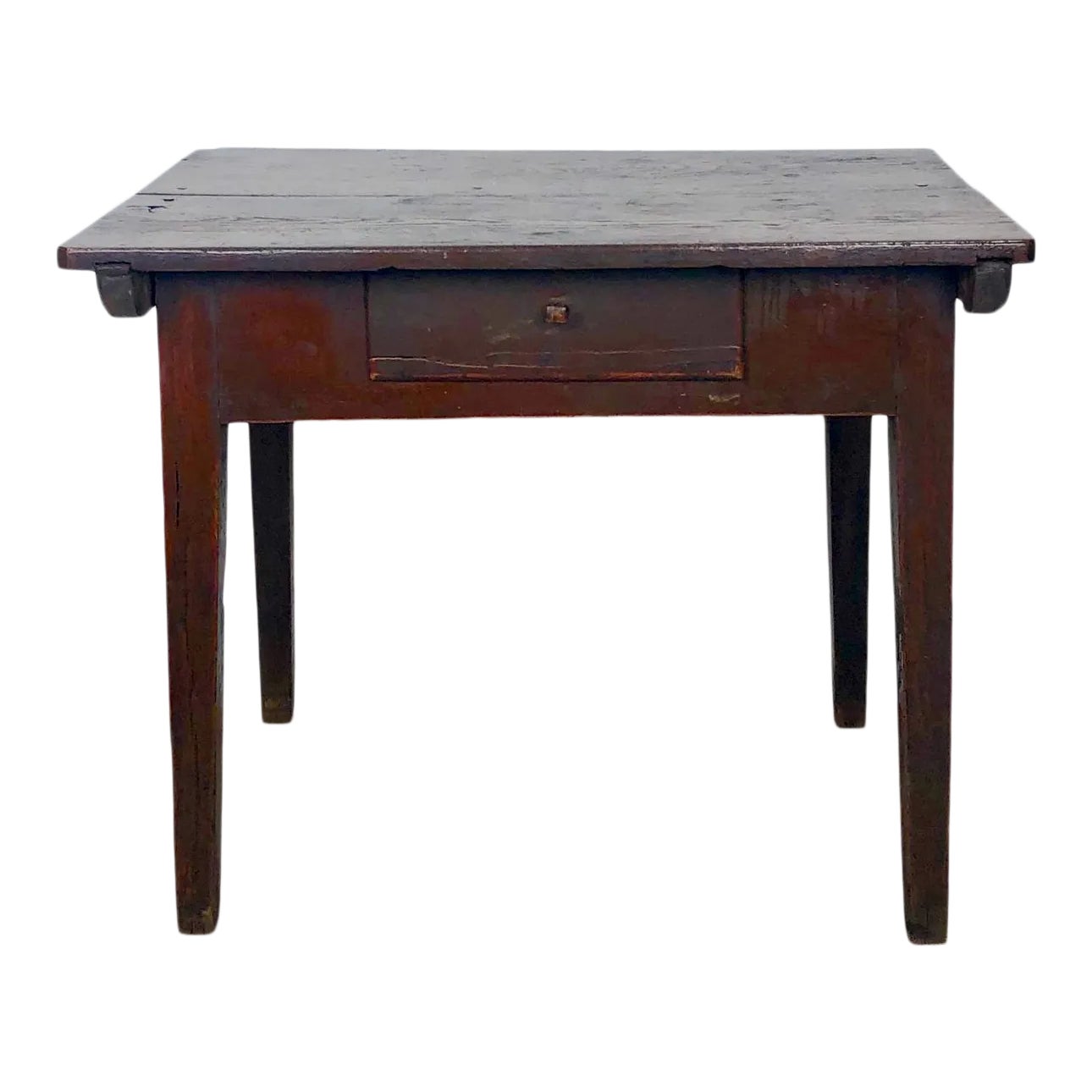 Late 19th Century Rustic Northern European Work Table | Chairish