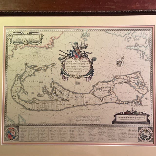 Antique Map of Bermuda | Chairish